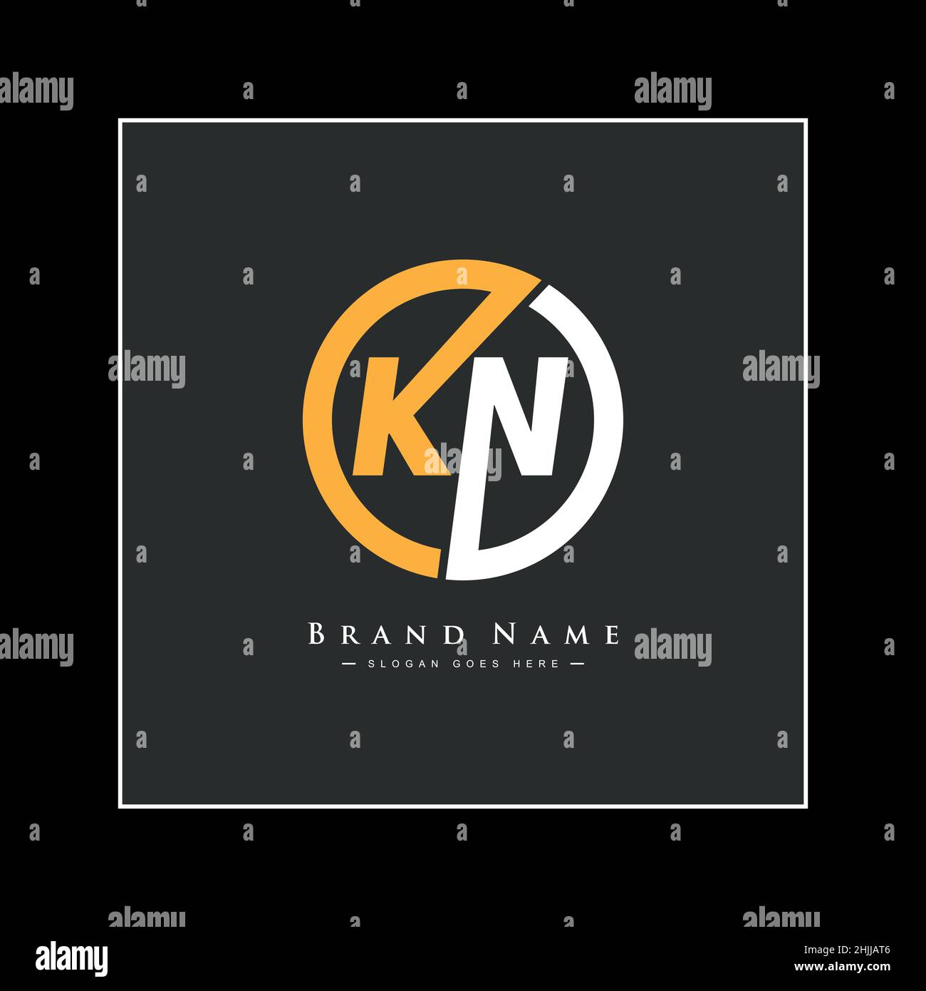 Letter kn logo hi-res stock photography and images - Alamy