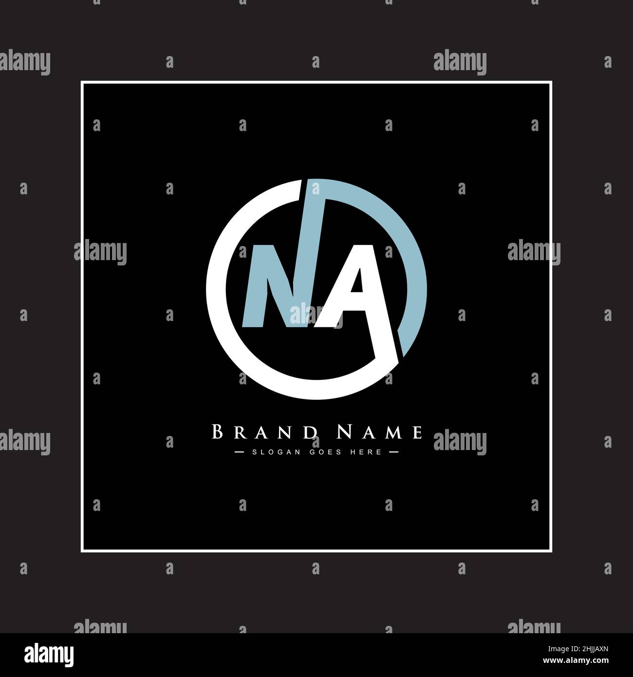 Initial Letter NA Logo - Simple Business Logo for Alphabet N and A ...