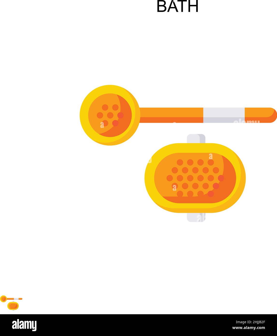 Bath Simple vector icon. Illustration symbol design template for web ...