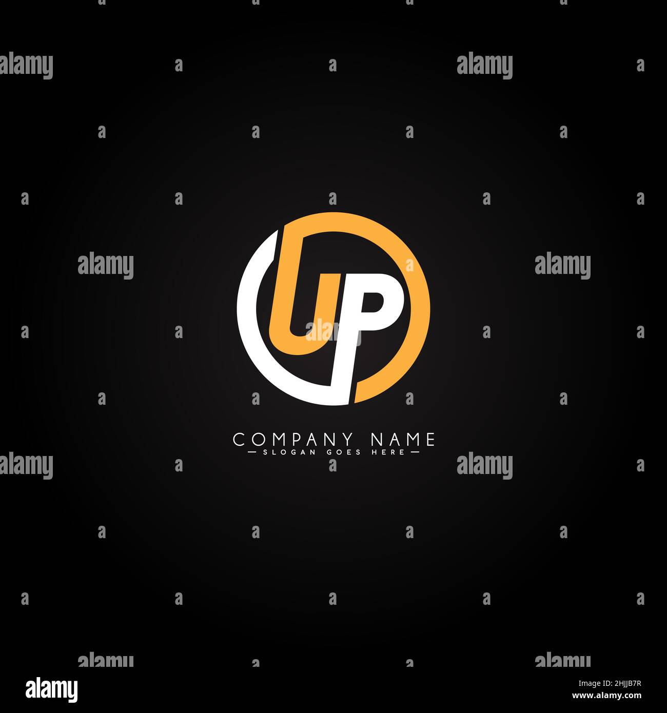 Minimal Business logo for Alphabet UP - Initial Letter U and P Logo ...