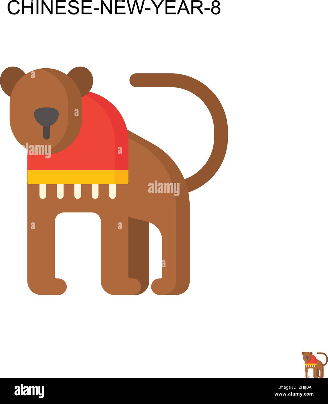 Chinese-new-year-8 Simple vector icon. Illustration symbol design ...
