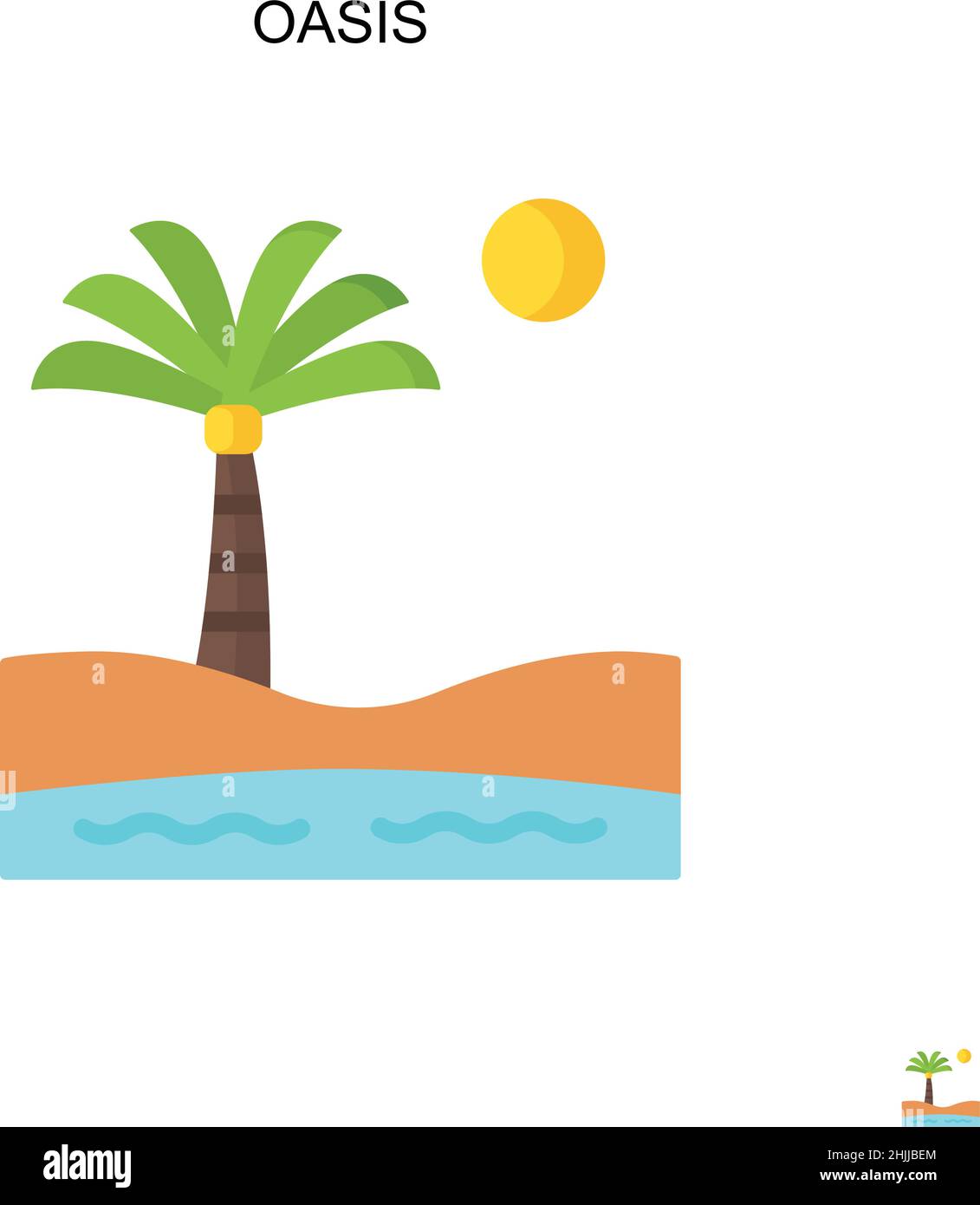 Oasis Stock Vector Images - Alamy