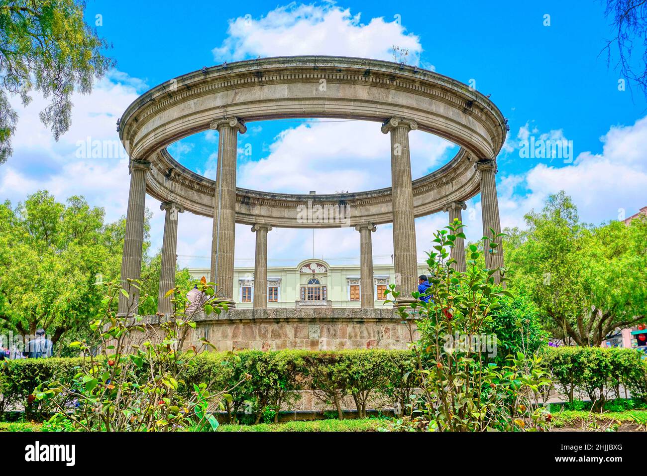 Beautiful view of the Central Park of Quetzaltenango, Guatemala Stock ...