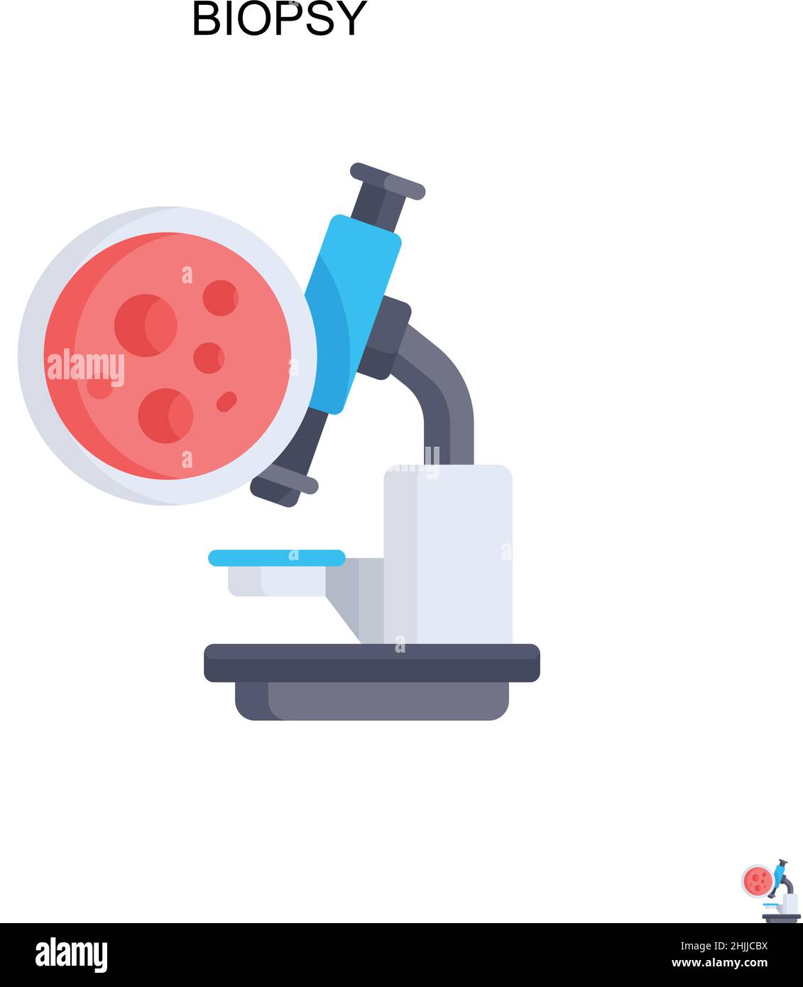Biopsy Simple vector icon. Illustration symbol design template for web ...