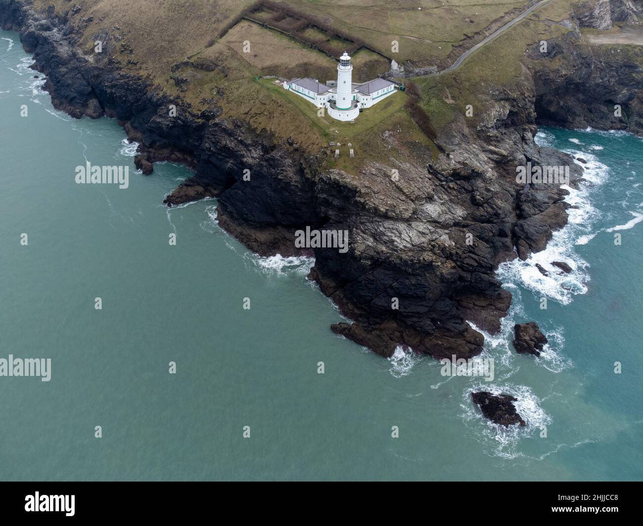 Trevose lighthouse cornwall england uk Stock Photo - Alamy