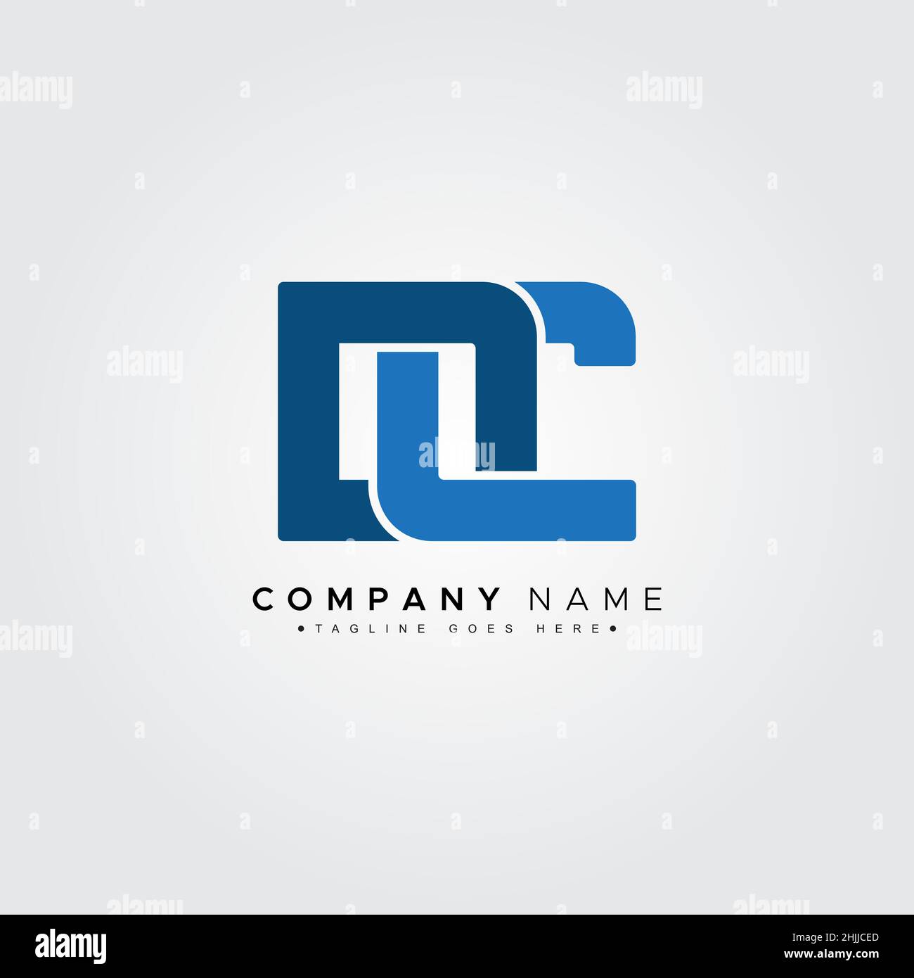 Initial Letter DC Logo - Simple Business Logo Stock Vector Image & Art ...
