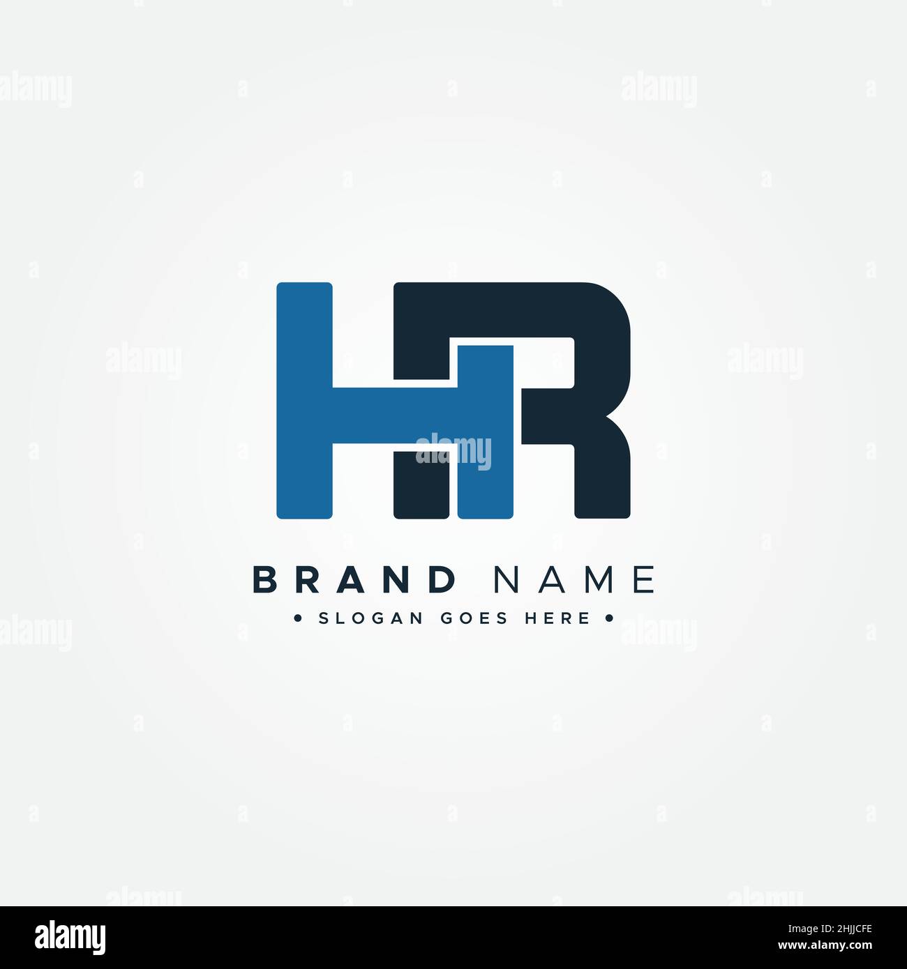 Initial Letter HR Logo - Simple Business Logo Stock Vector Image & Art ...