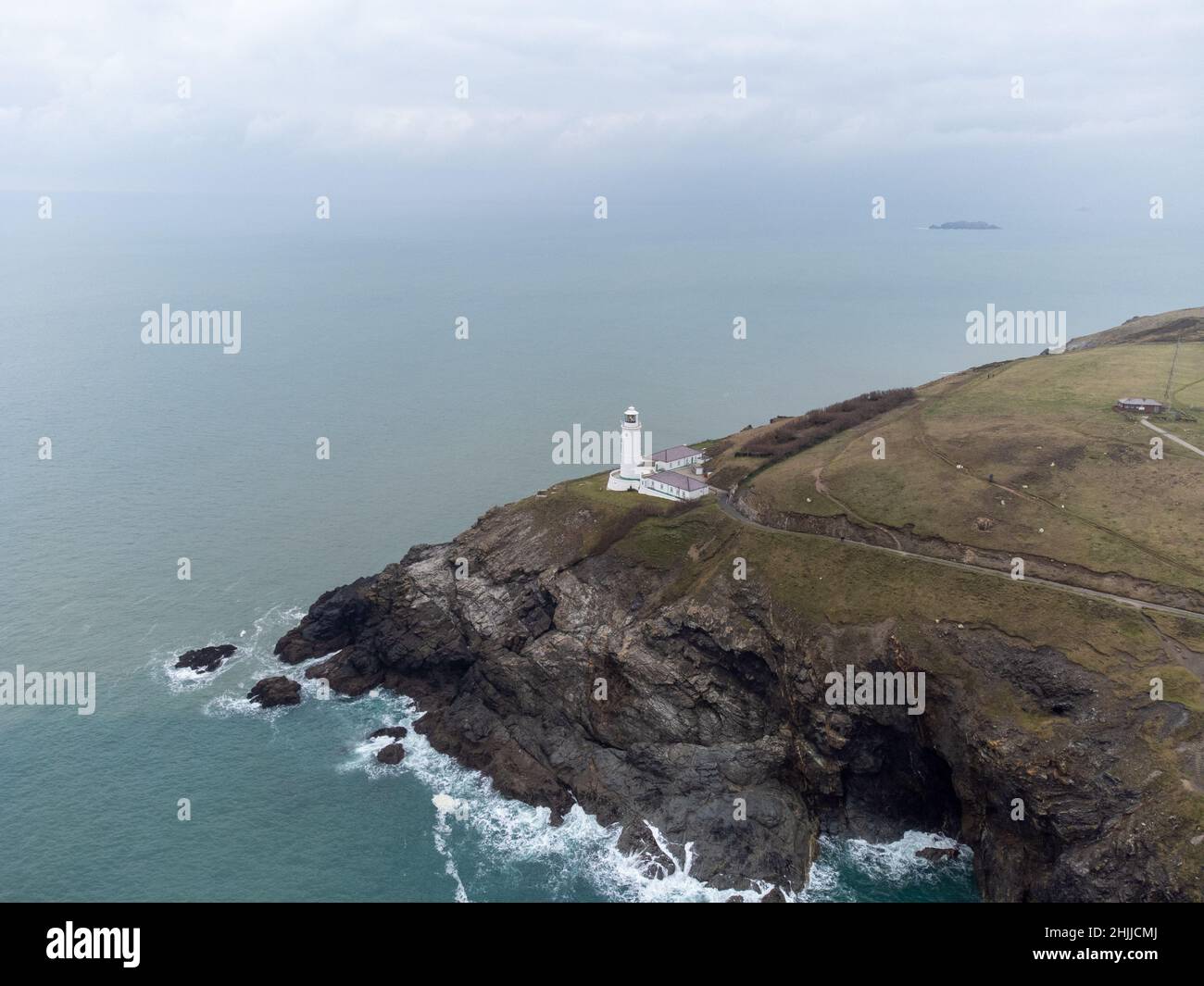Trevose lighthouse cornwall england uk Stock Photo - Alamy