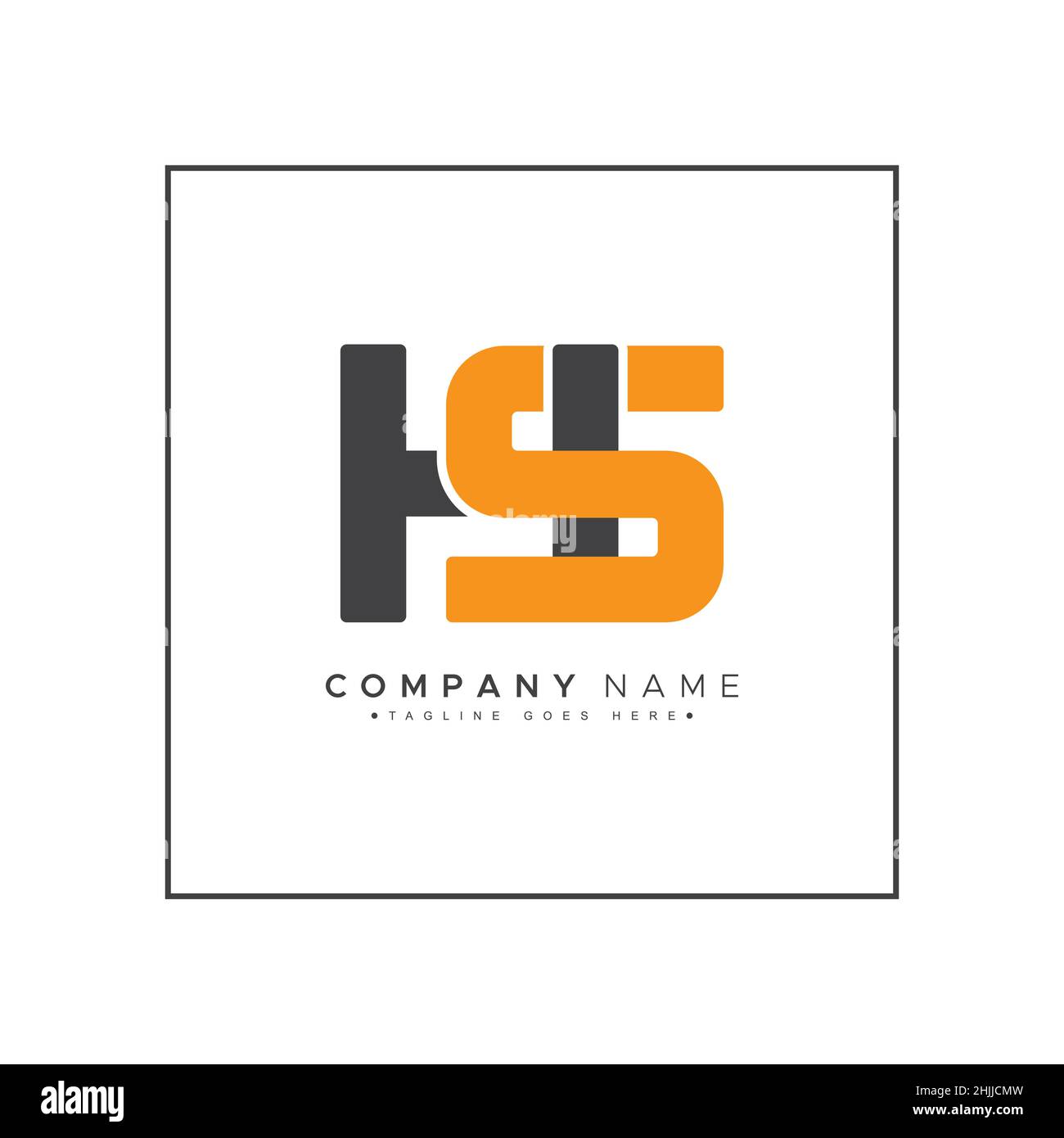 Letter hs logo hi-res stock photography and images - Alamy