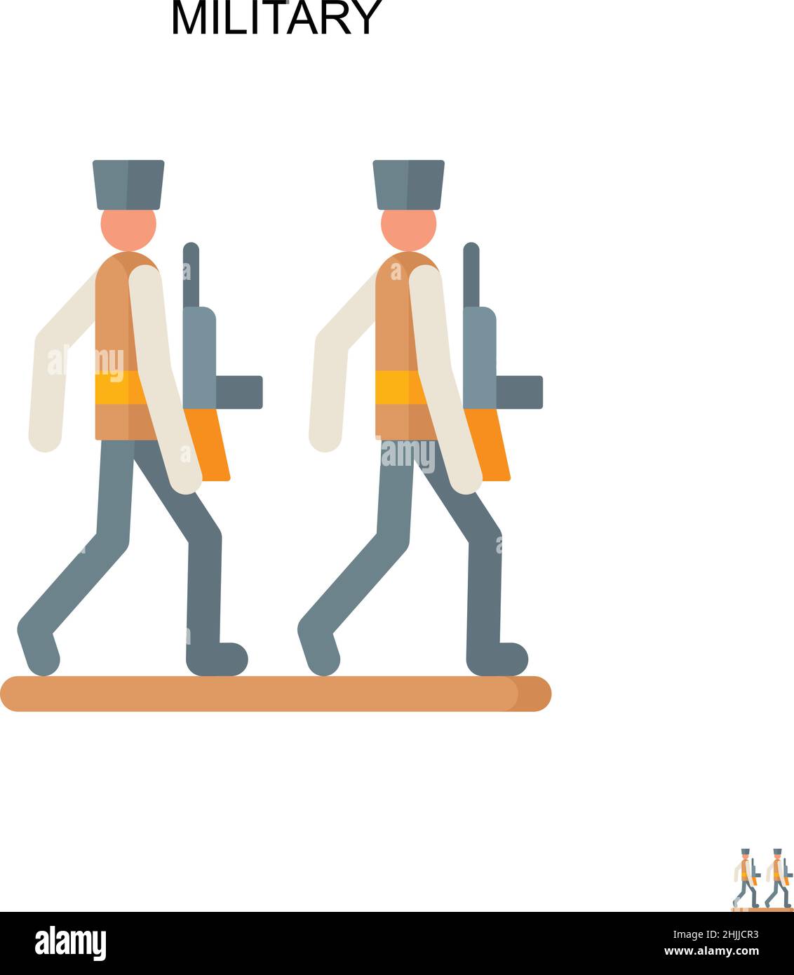 Military Simple vector icon. Illustration symbol design template for ...