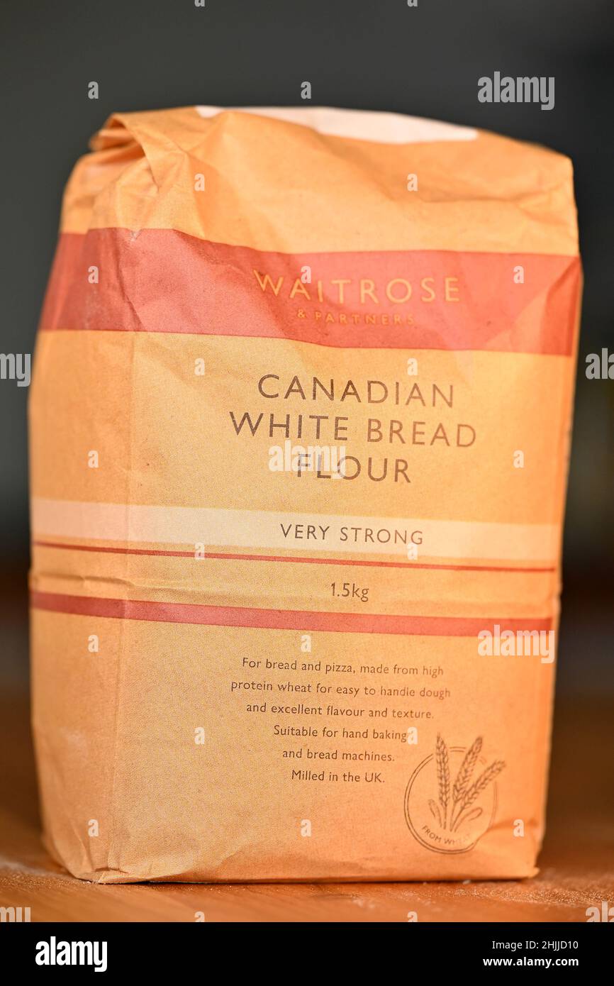 Waitrose Canadian White Bread Flour. London. UK. January 2022 Stock ...