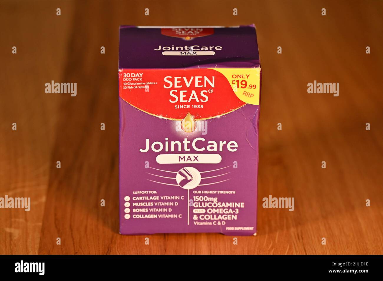 Seven Seas Joint Care Max. London. UK. January 2022 Stock Photo - Alamy