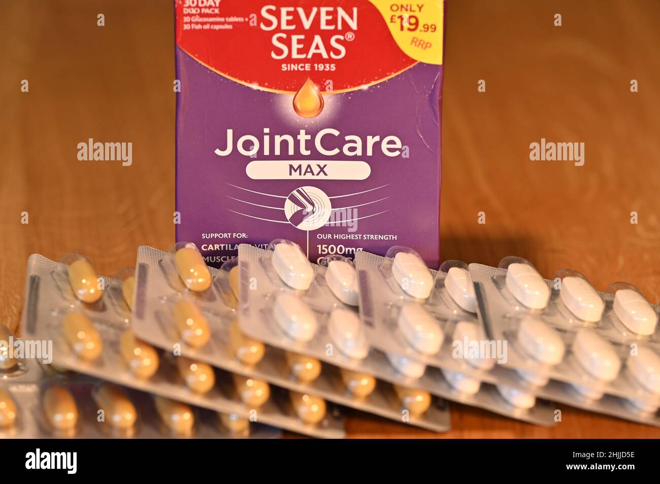 Seven Seas Joint Care Max. London. UK. January 2022 Stock Photo - Alamy