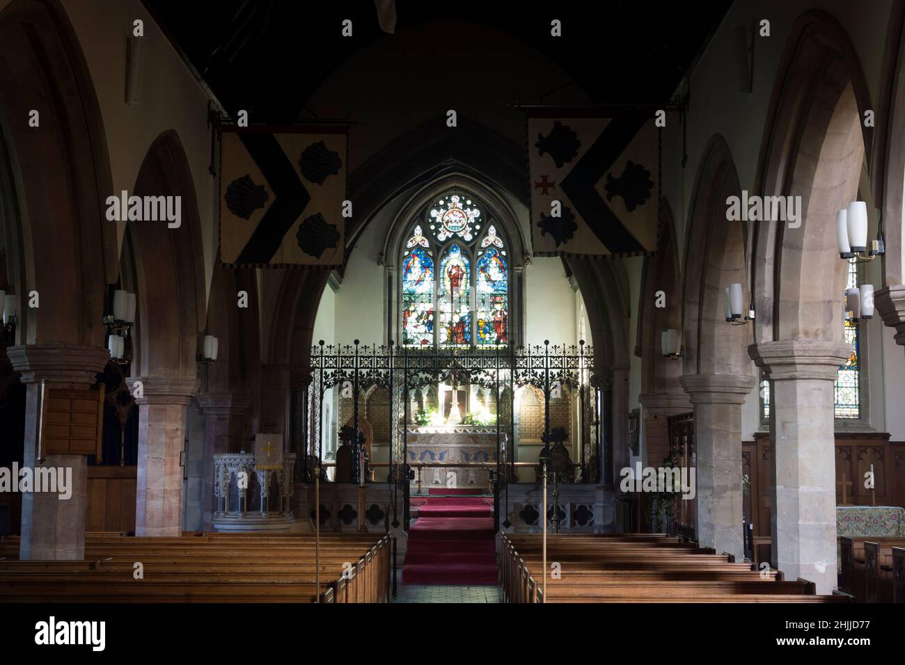 St. John the Baptist Church, Hagley, Worcestershire, England, UK Stock ...