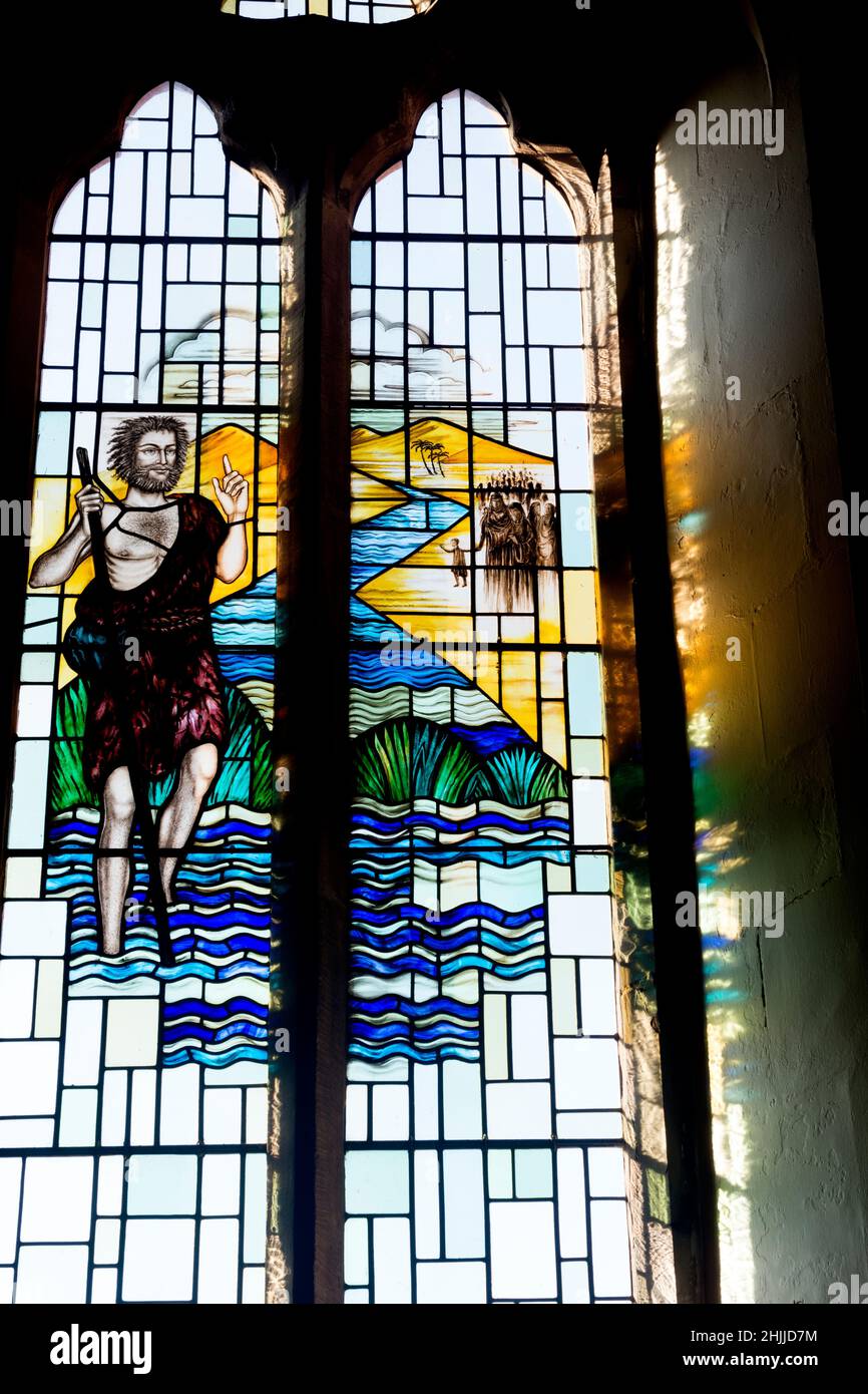 St. John the Baptist stained glass, St. John the Baptist Church, Hagley ...