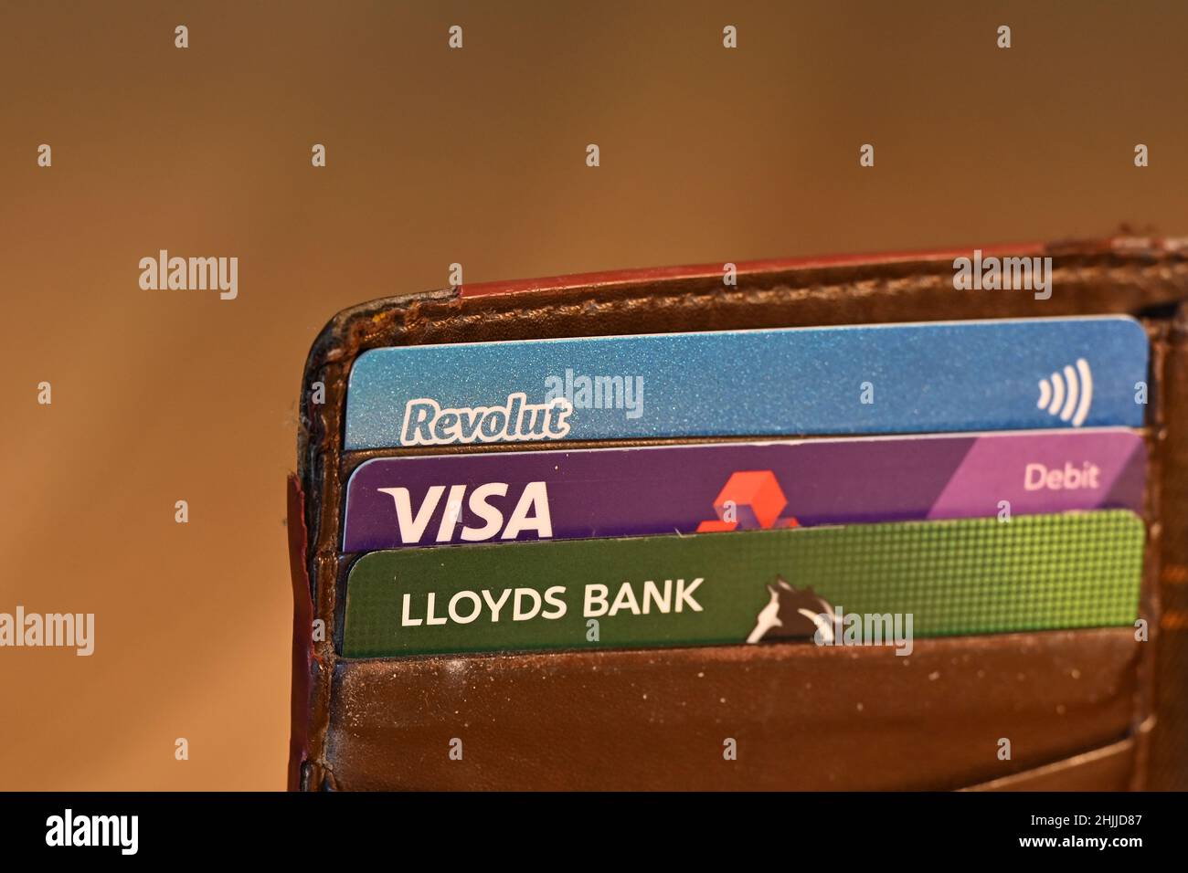 Wallet with lloyds bank debit card hi-res stock photography and images ...