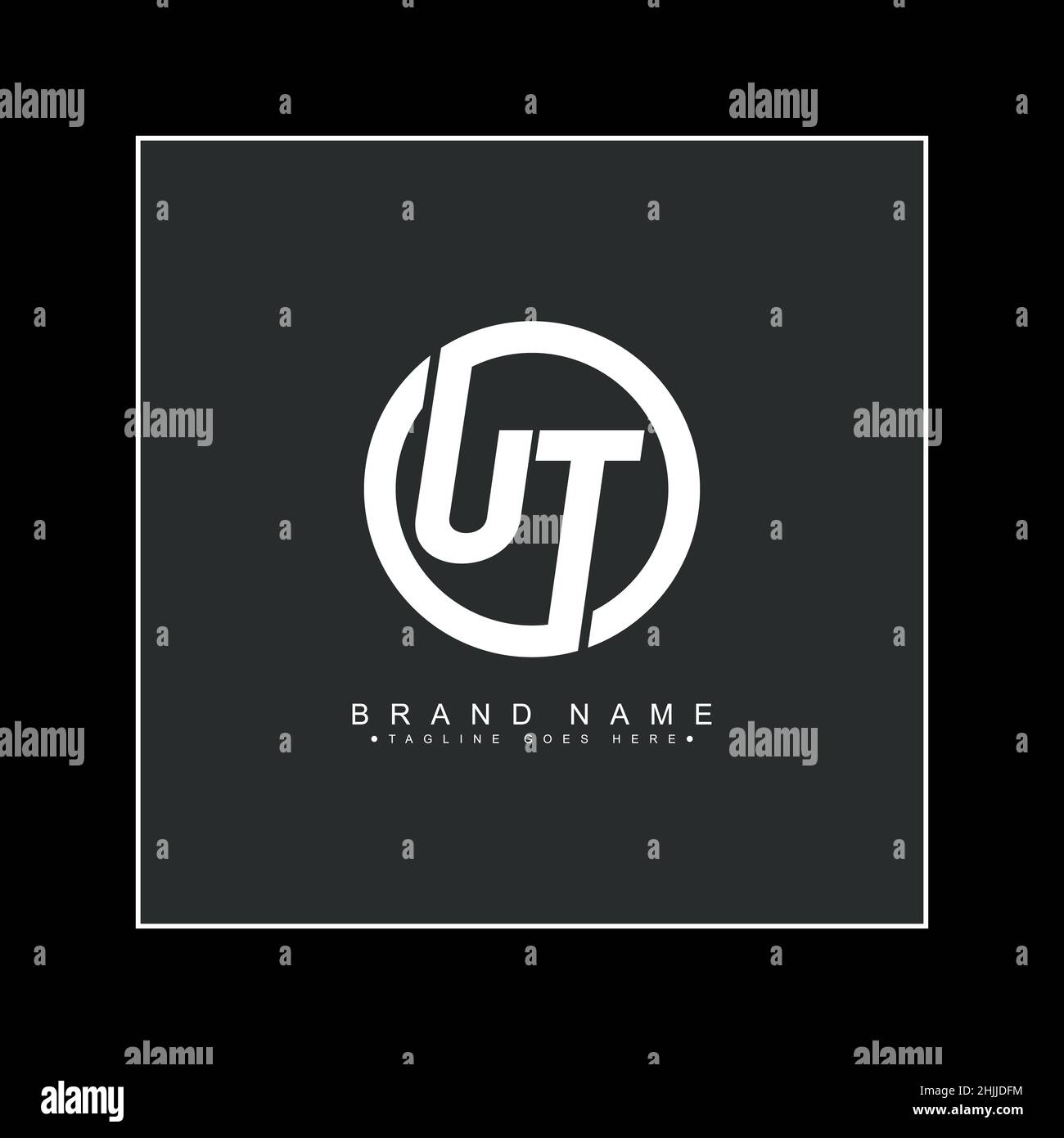 Simple Business Logo for Initial Letter UT - Alphabet Logo - Monogram ...