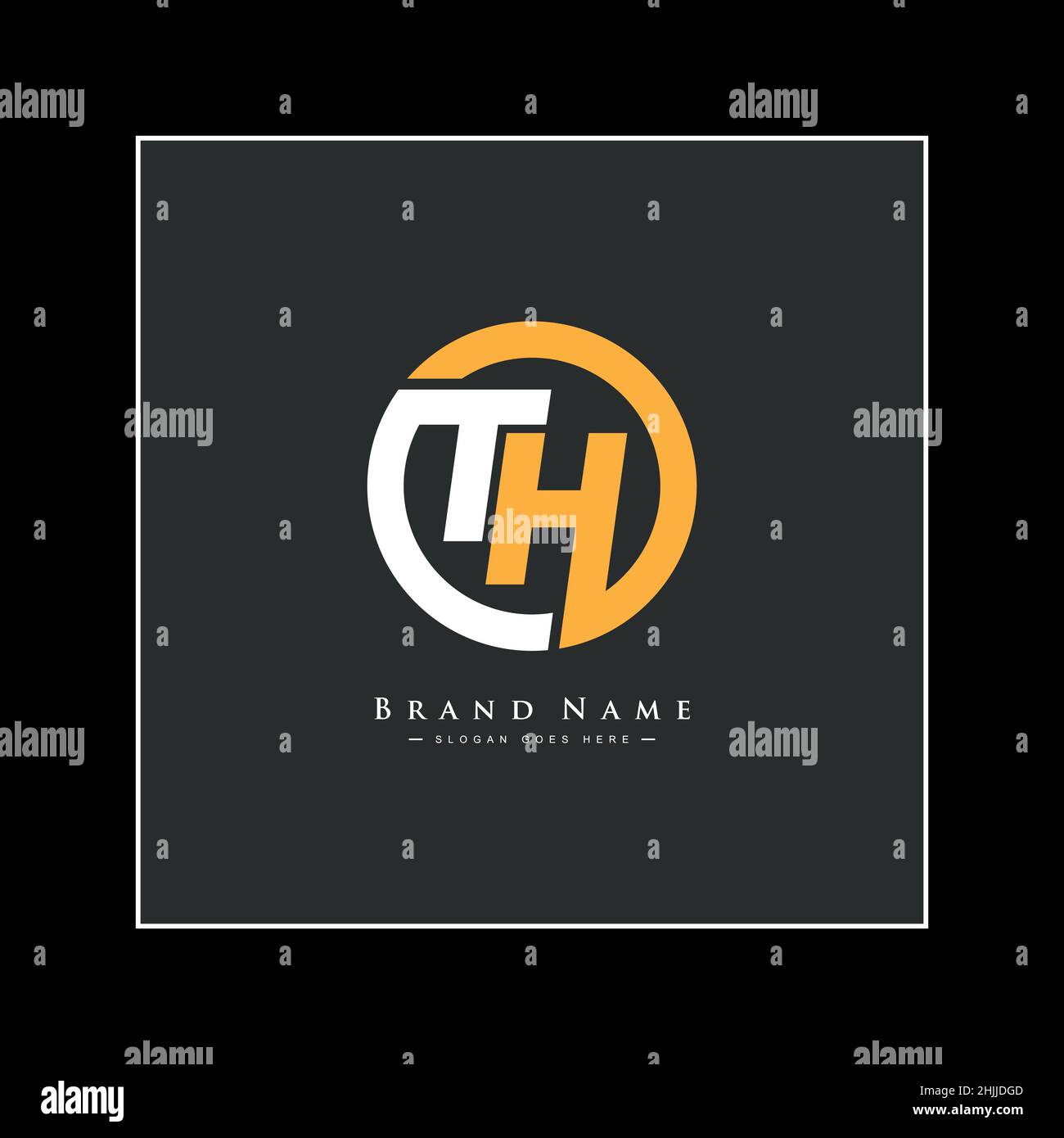 Initial Letter TH Logo - Simple Business Logo for Alphabet T and H ...