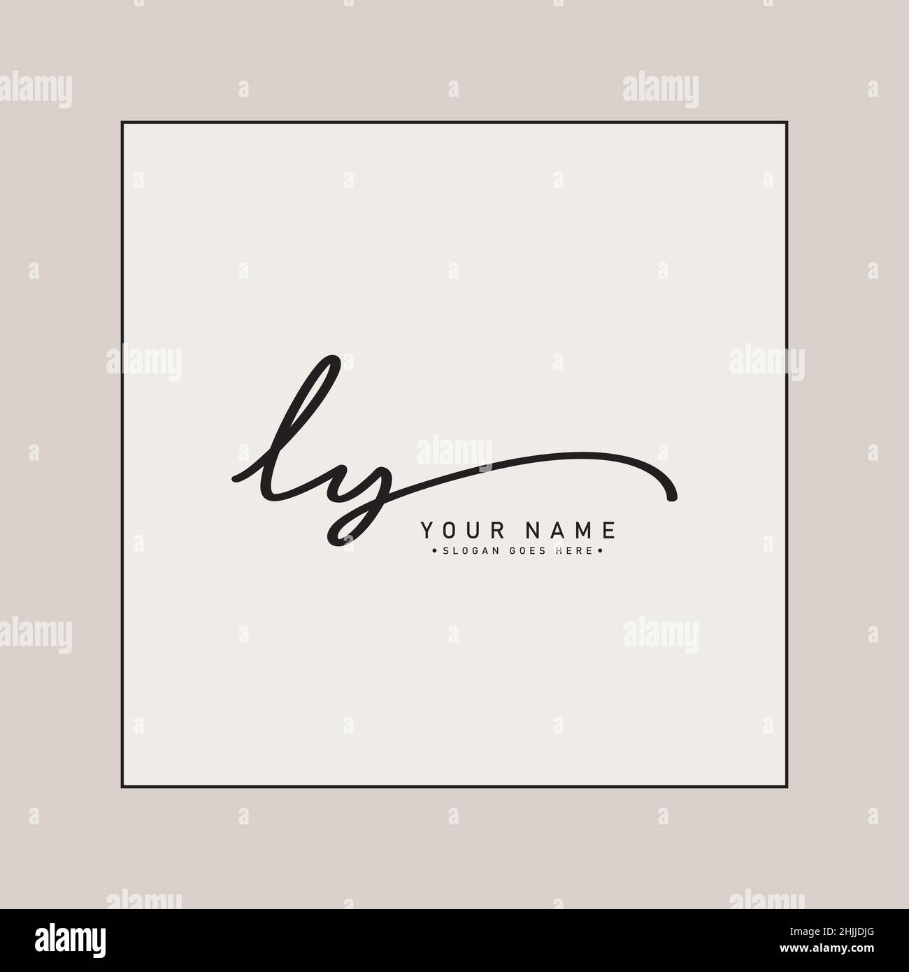 Letter ly logo hi-res stock photography and images - Alamy