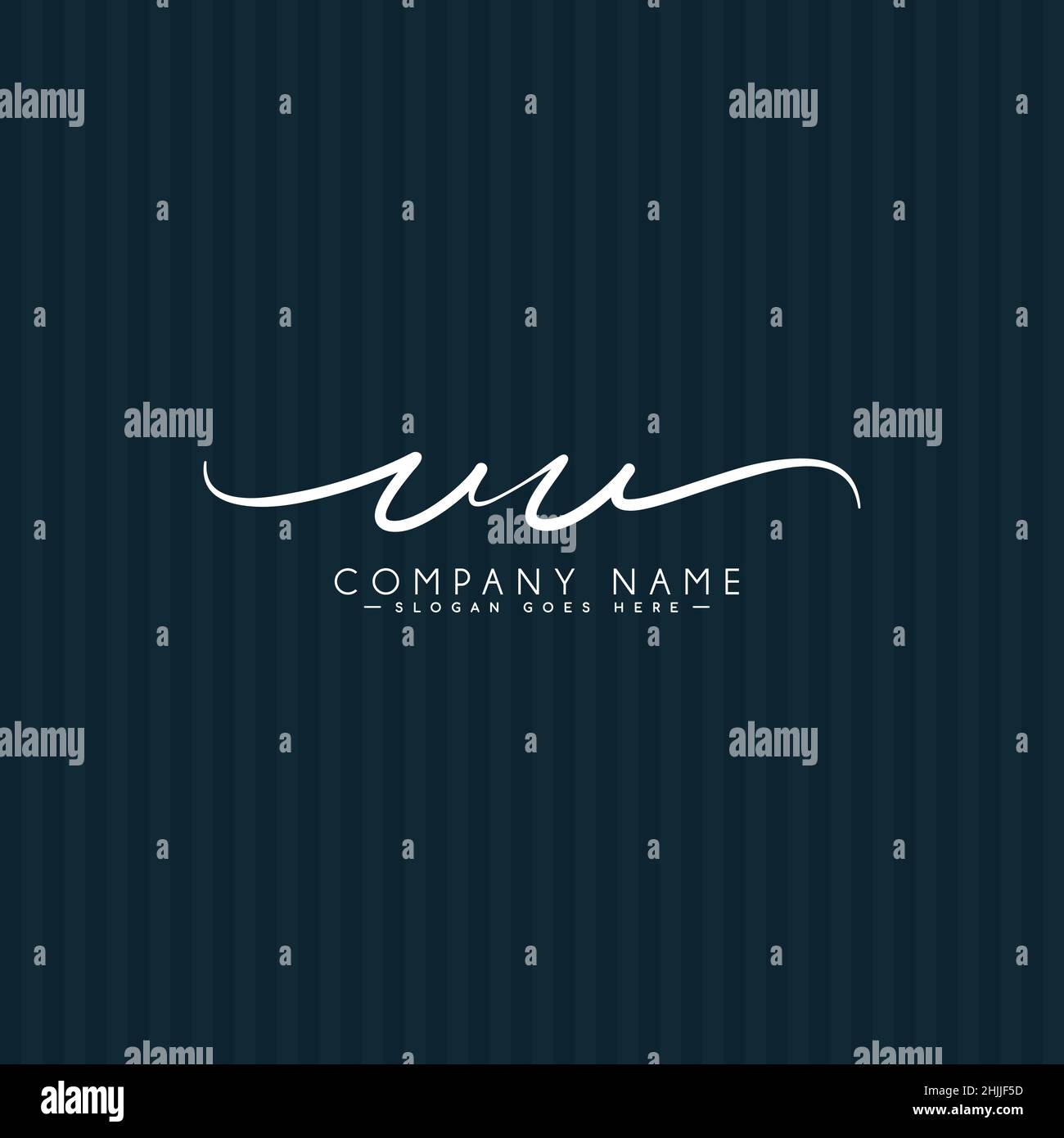Initial Letter UU Logo - Handwritten Signature Logo - Simple Signature ...