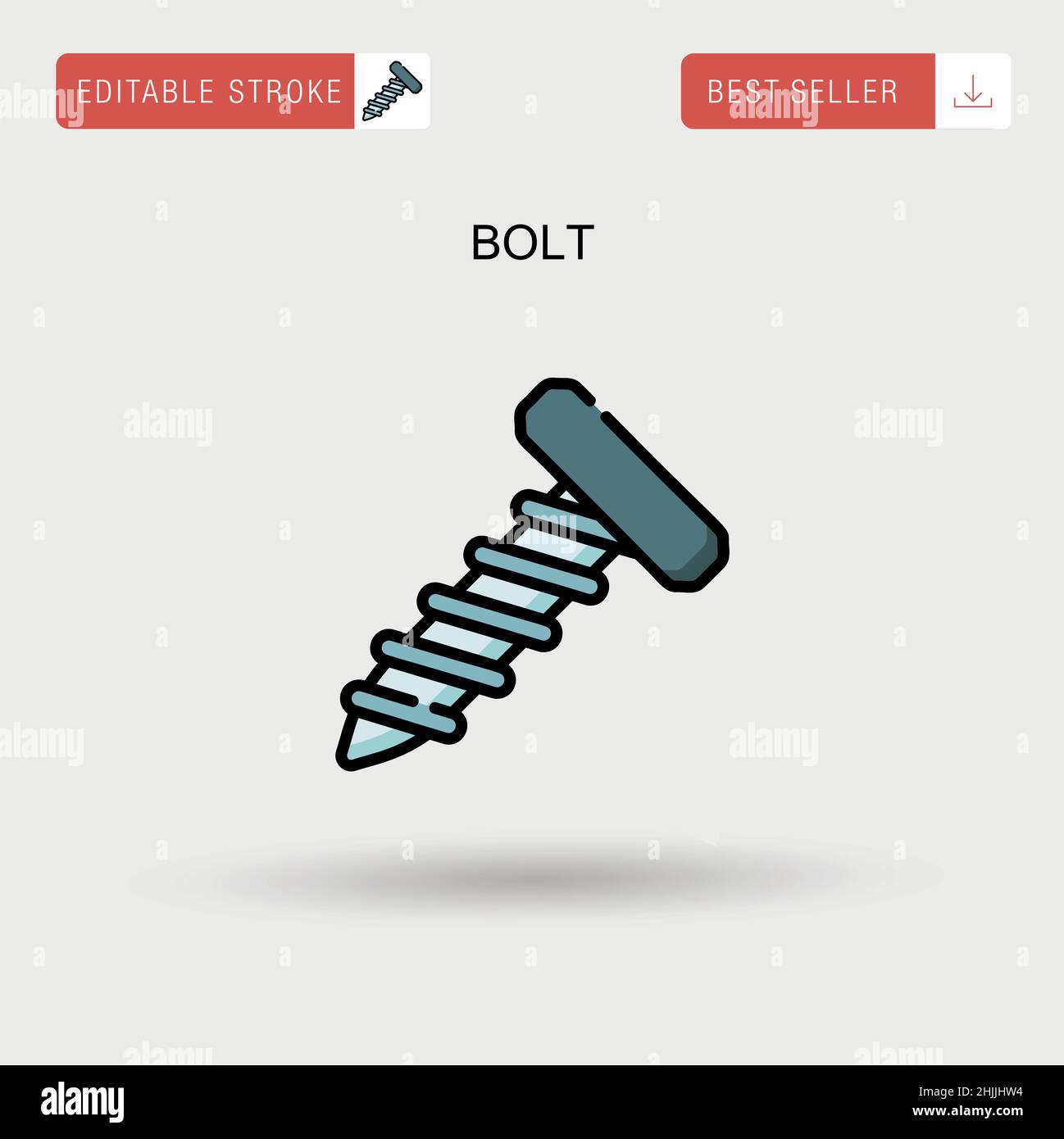 Simple bolt Stock Vector Images - Alamy