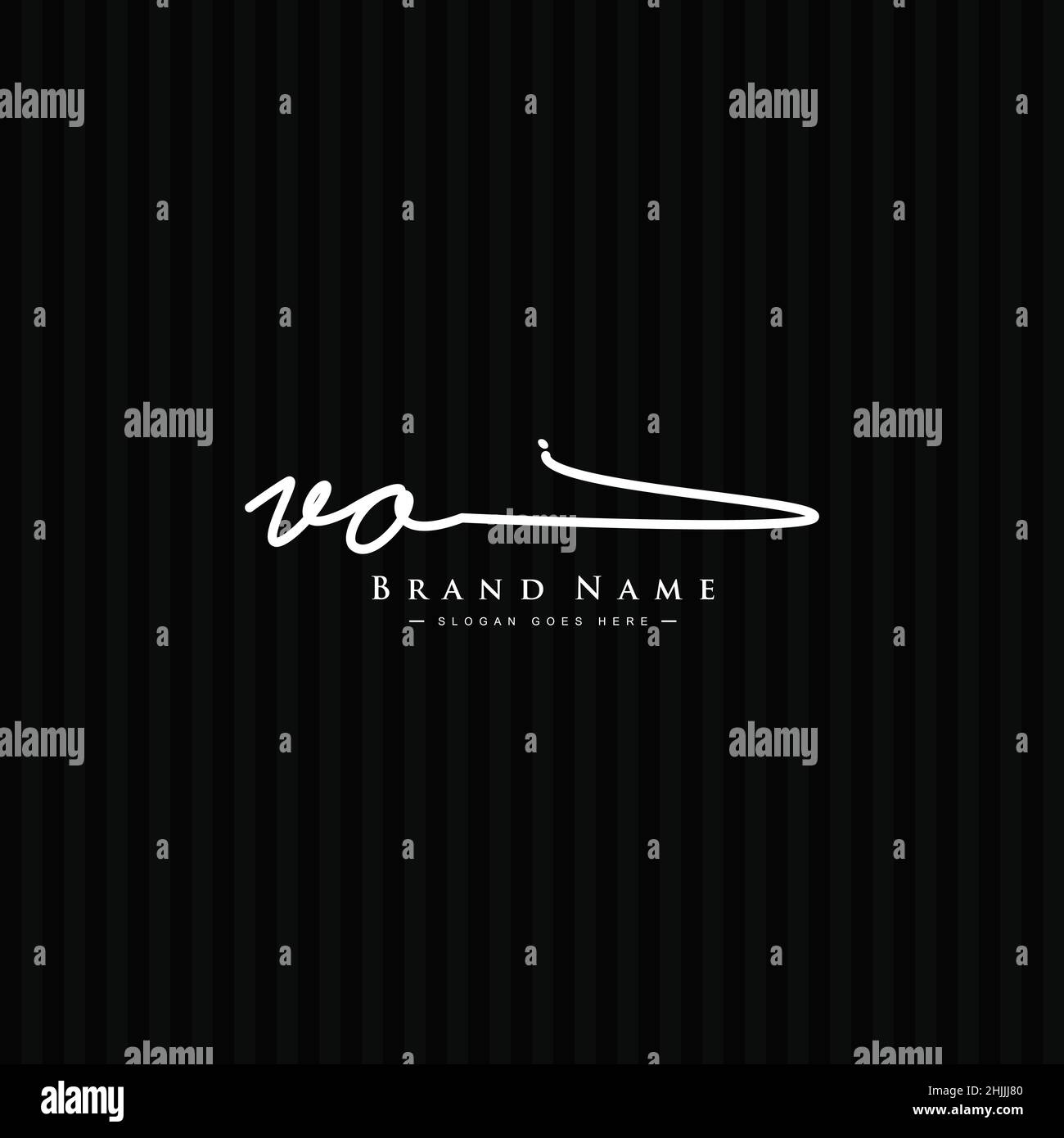 Initial Letter VO Logo - Hand Drawn Signature Logo - Simple Vector Logo ... Initial Letter VO Logo - Hand Drawn Signature Logo - Simple Vector Logo ...