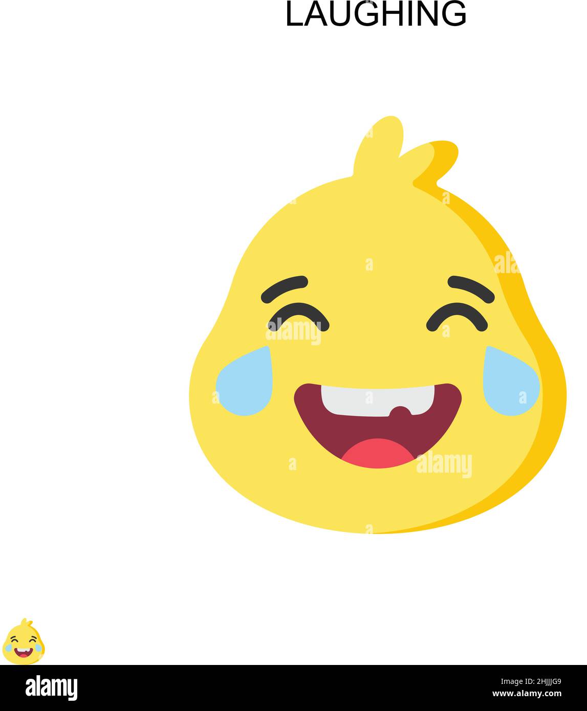 Mouth laughing cartoon icon vector hi-res stock photography and images ...