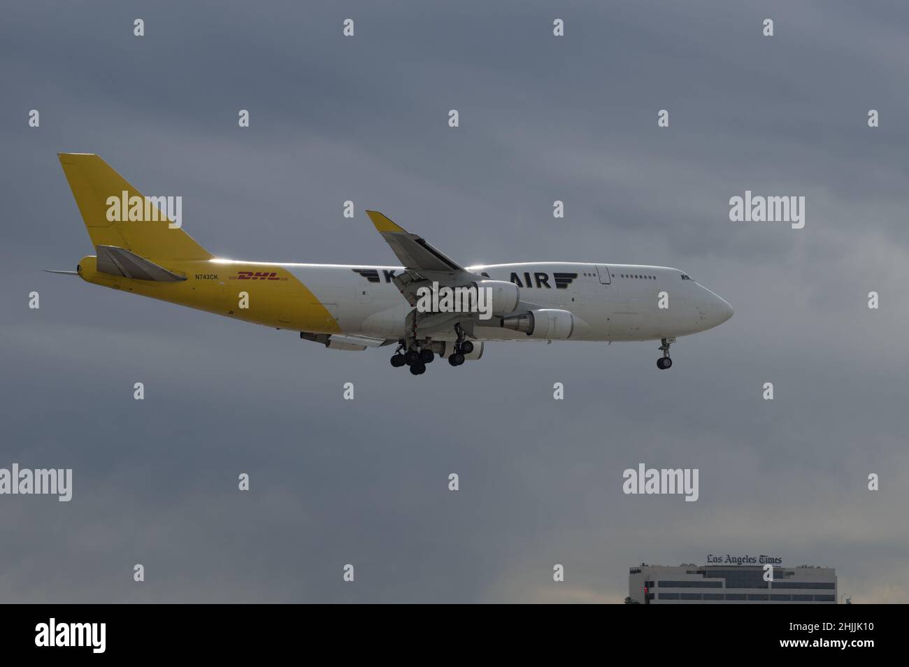 Kalitta Air DHL Boeing 747-400(F) with registration N743CK shown on ...