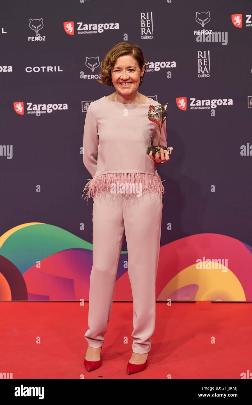 January 30, 2022, Zaragoza, Aragon, Spain: Maria Pujalte attends Feroz ...