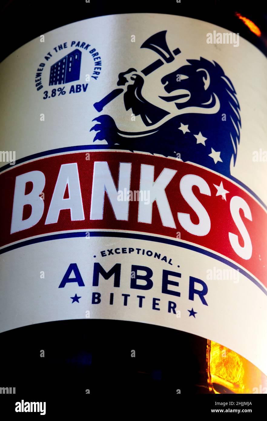 Banks's Exceptional Amber Bitter Stock Photo - Alamy