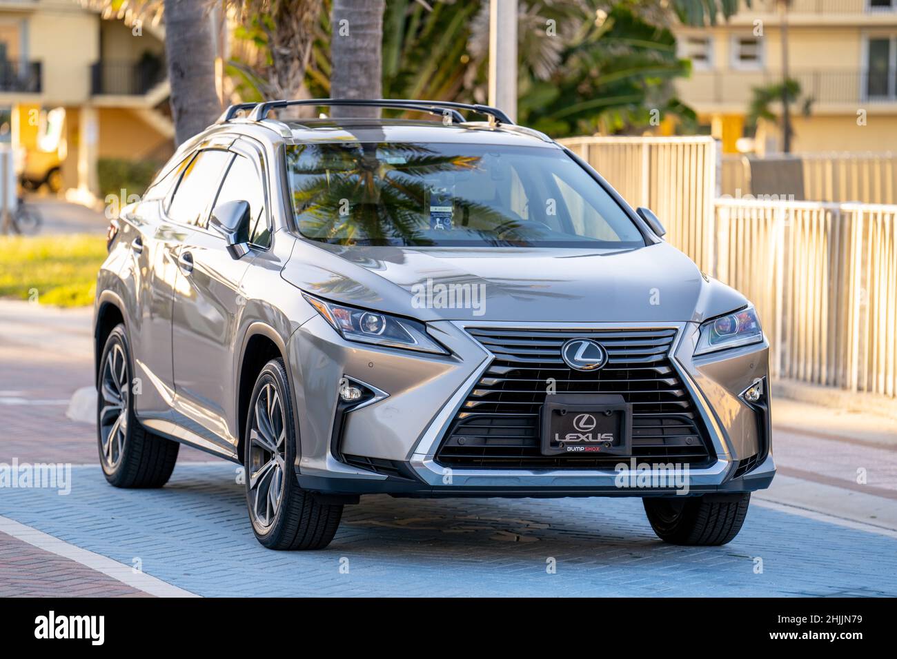 Hollywood, FL, USA - January 29, 2022: Photo of a late model Lexus suv ...