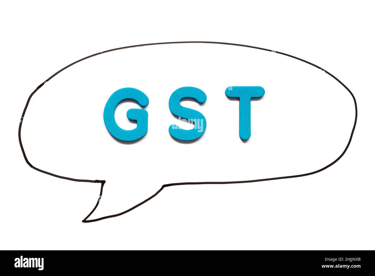 Alphabet letter with word GST (Abbreviation of Goods and Service Tax ...