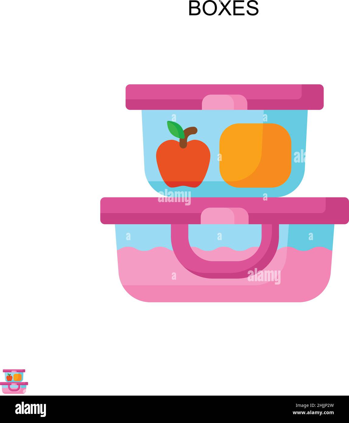 Boxes Simple vector icon. Illustration symbol design template for web ...