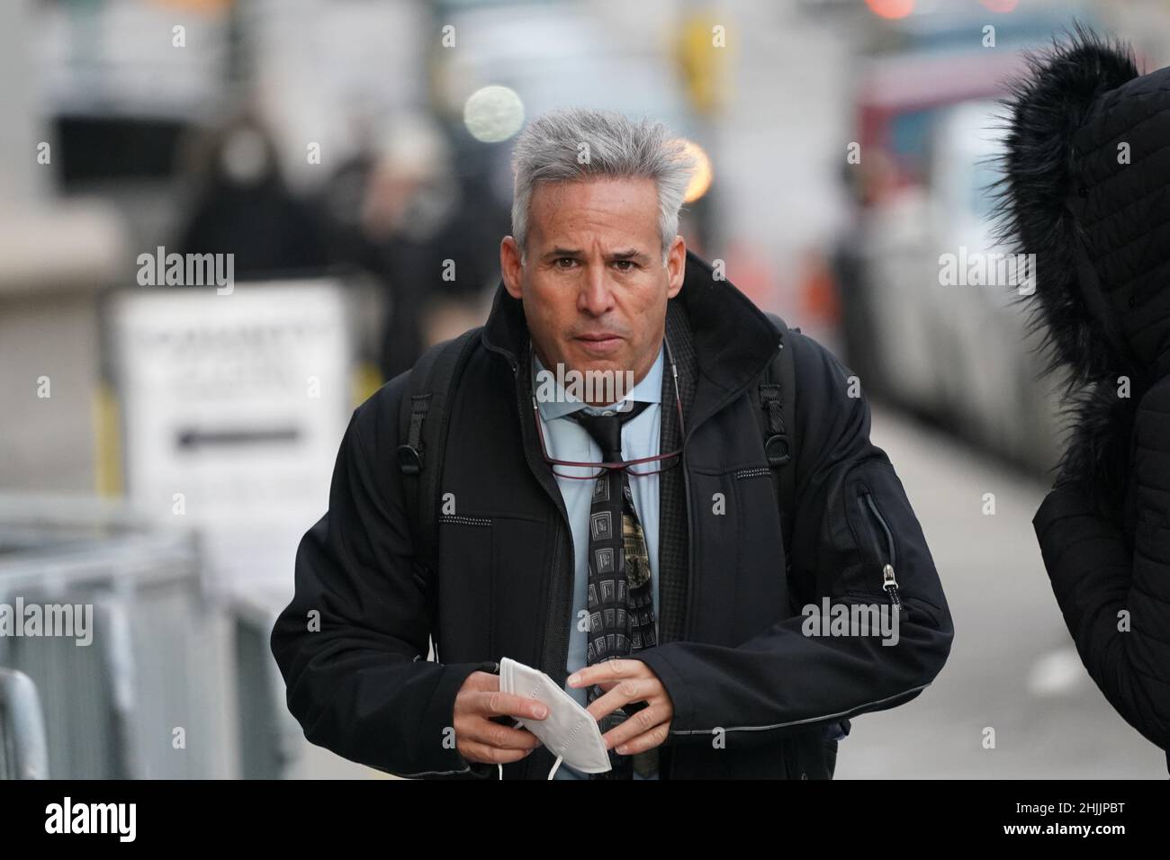 New York, New York, USA. 21st Jan, 2022. Dr. SETH FISHMAN arrives to ...