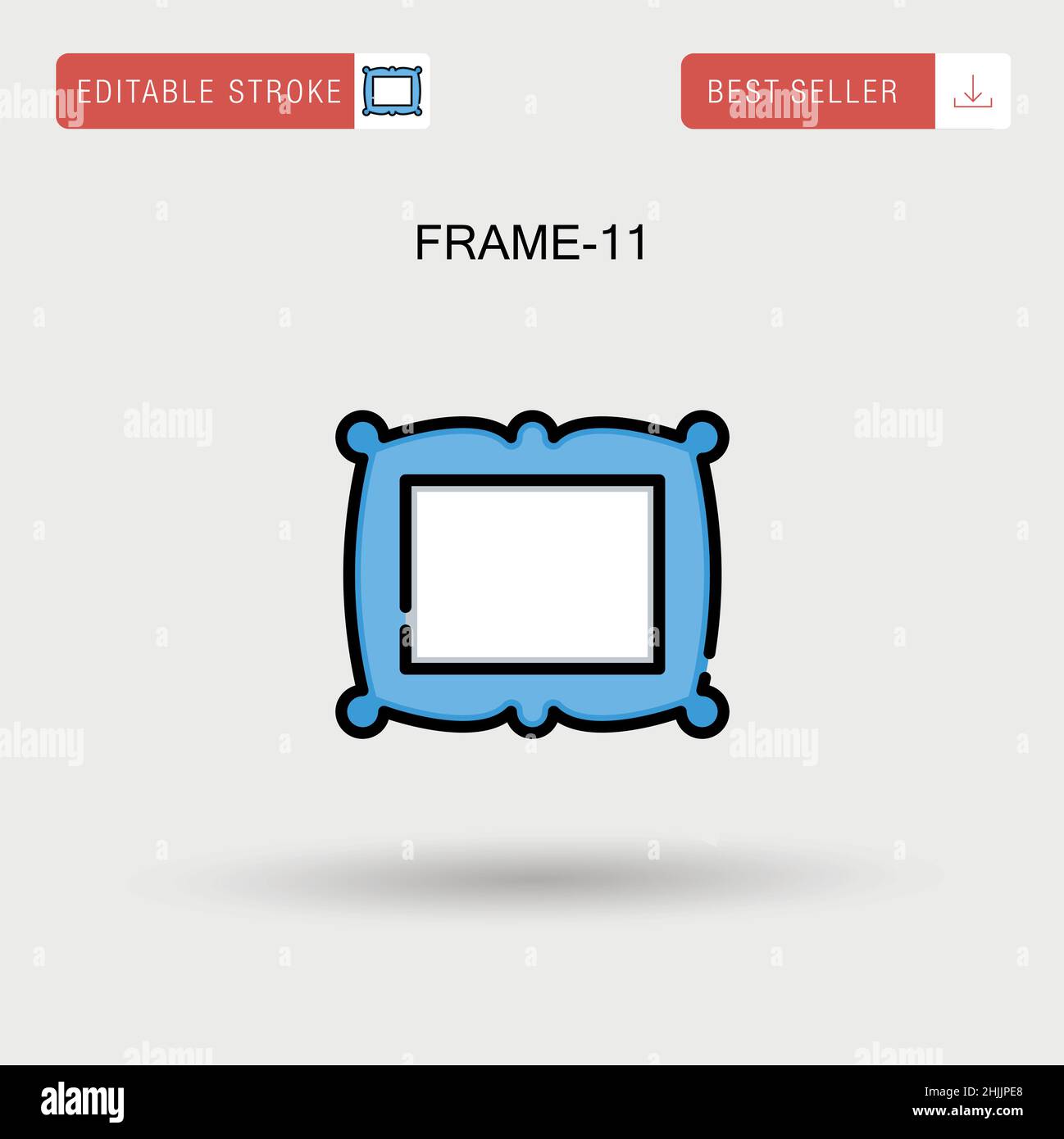 Frame-11 Simple vector icon Stock Vector Image & Art - Alamy