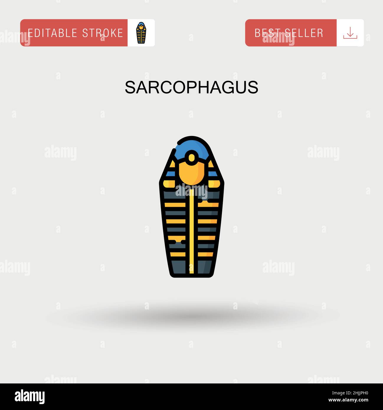 Sarcophagus Simple vector icon Stock Vector Image & Art - Alamy