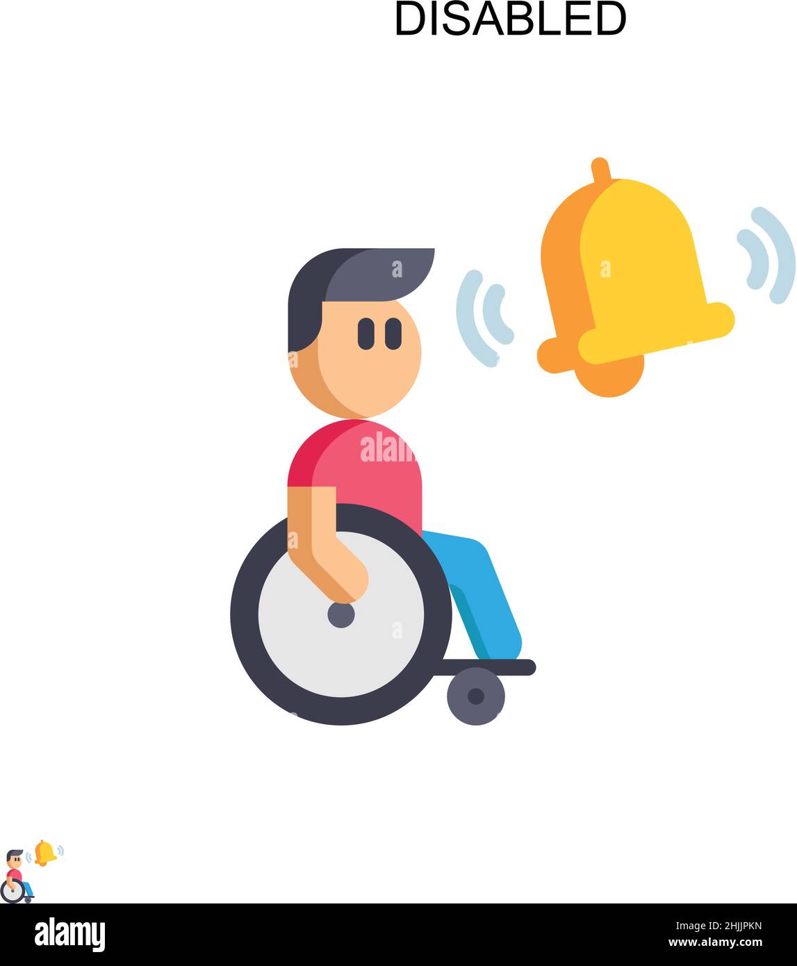 Wheelchair icon cartoon hi-res stock photography and images - Alamy