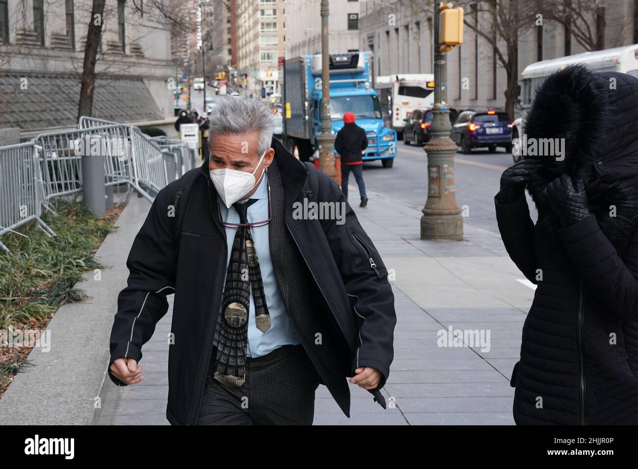 New York, New York, USA. 21st Jan, 2022. Dr. SETH FISHMAN arrives to ...