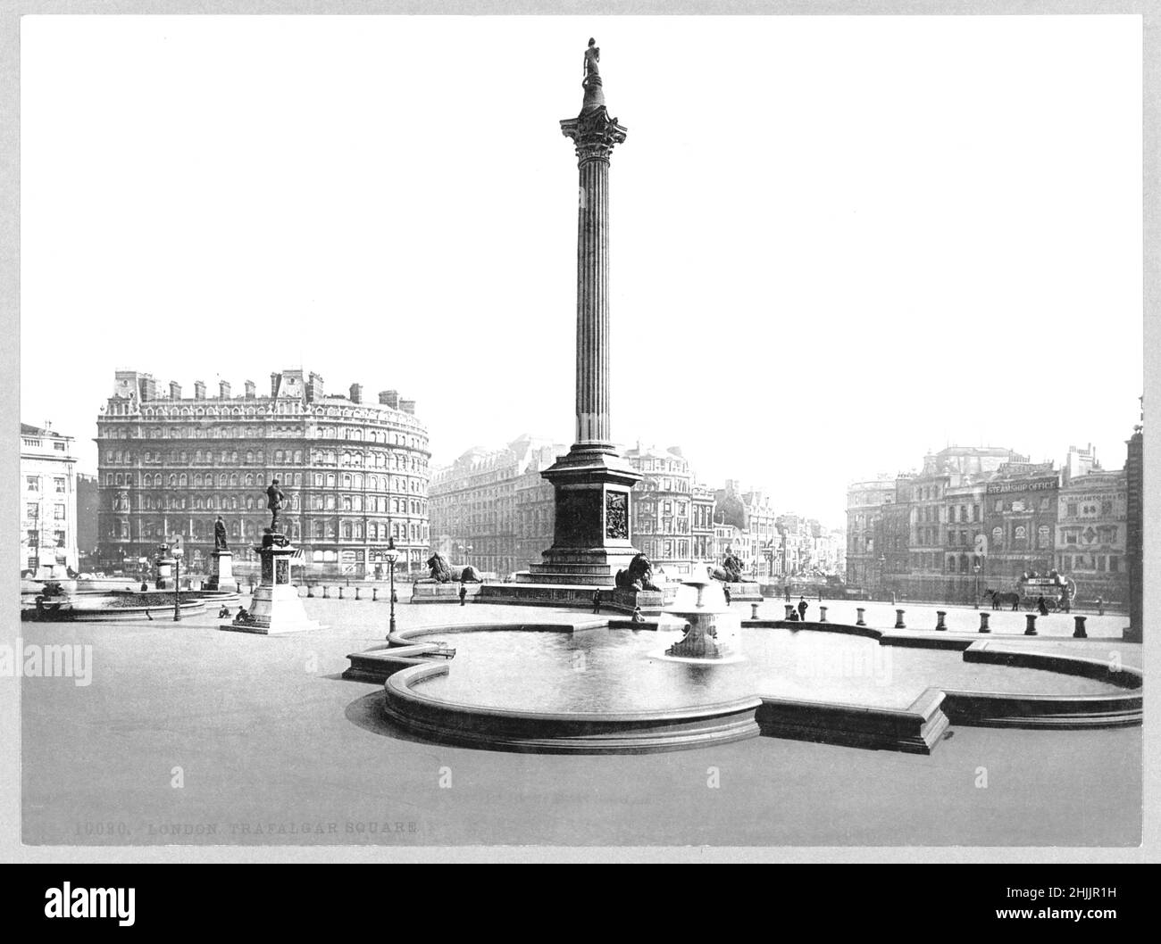 Trafalgar Square, London England - 1890 Stock Photo - Alamy