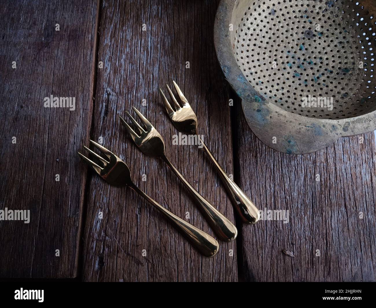 Rustic forks hi-res stock photography and images - Alamy