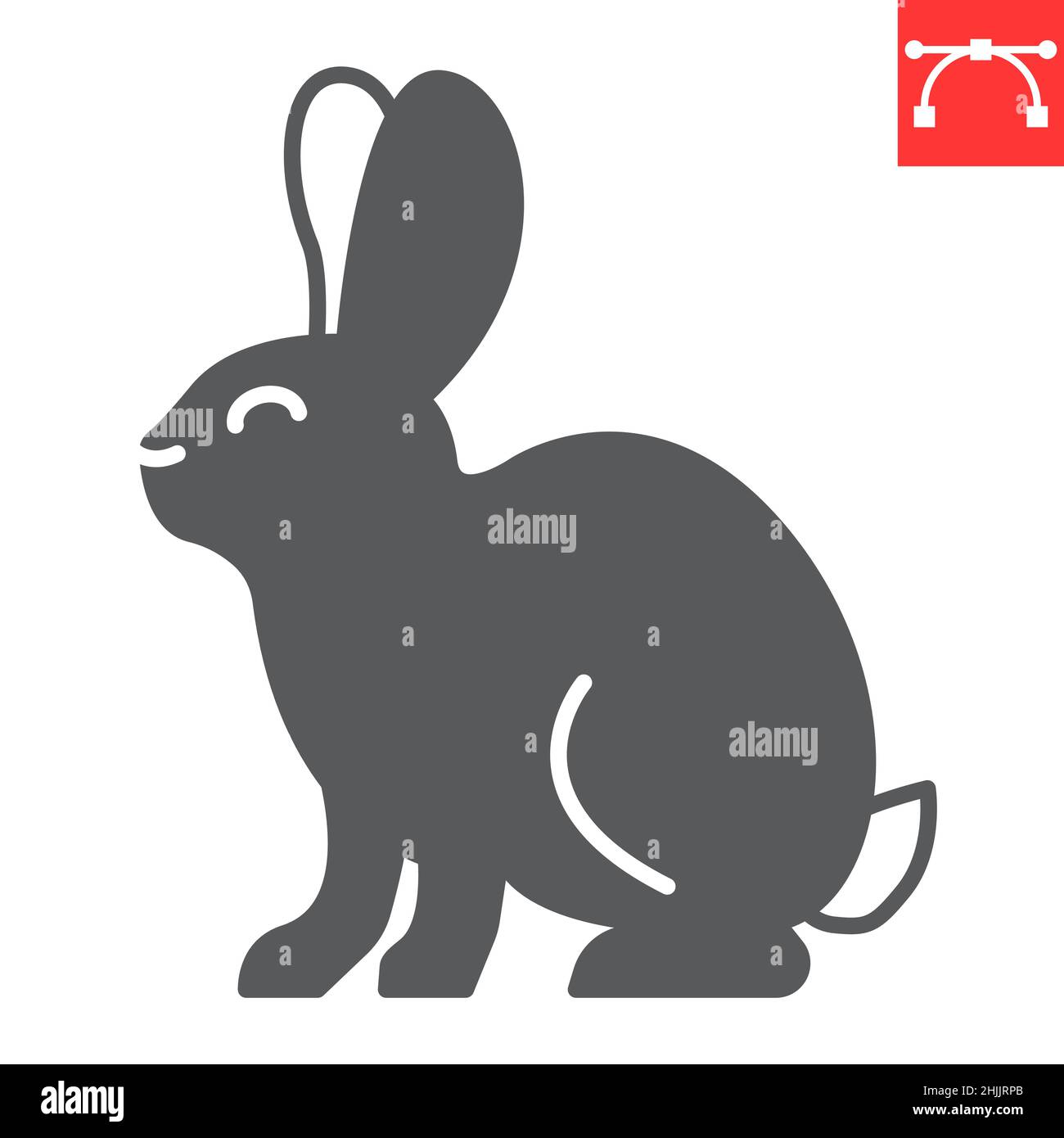 Solid black rabbit hi-res stock photography and images - Alamy