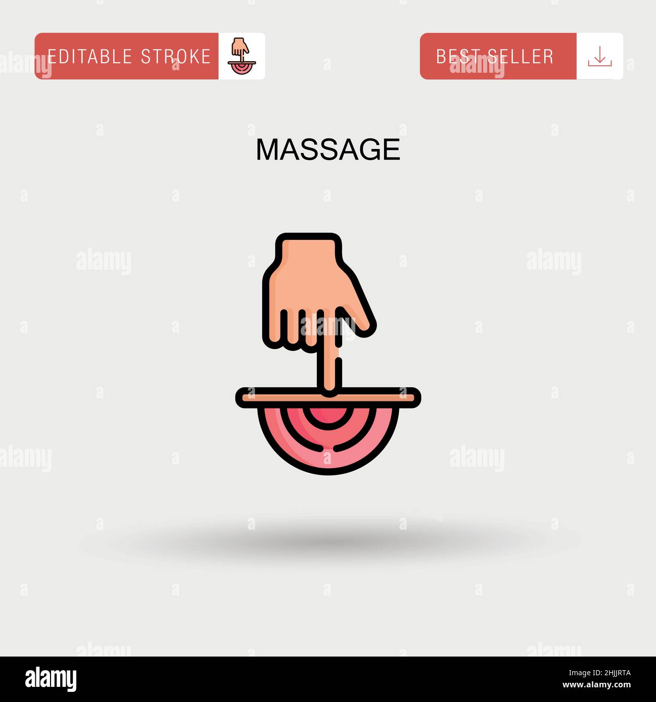 Woman massaging hands Stock Vector Images - Alamy