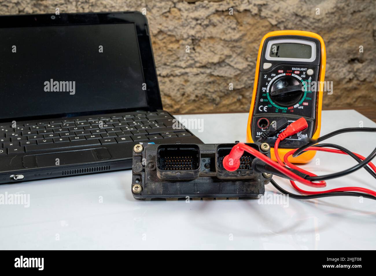 car ECU with test and pc for performance setting and power modification ...