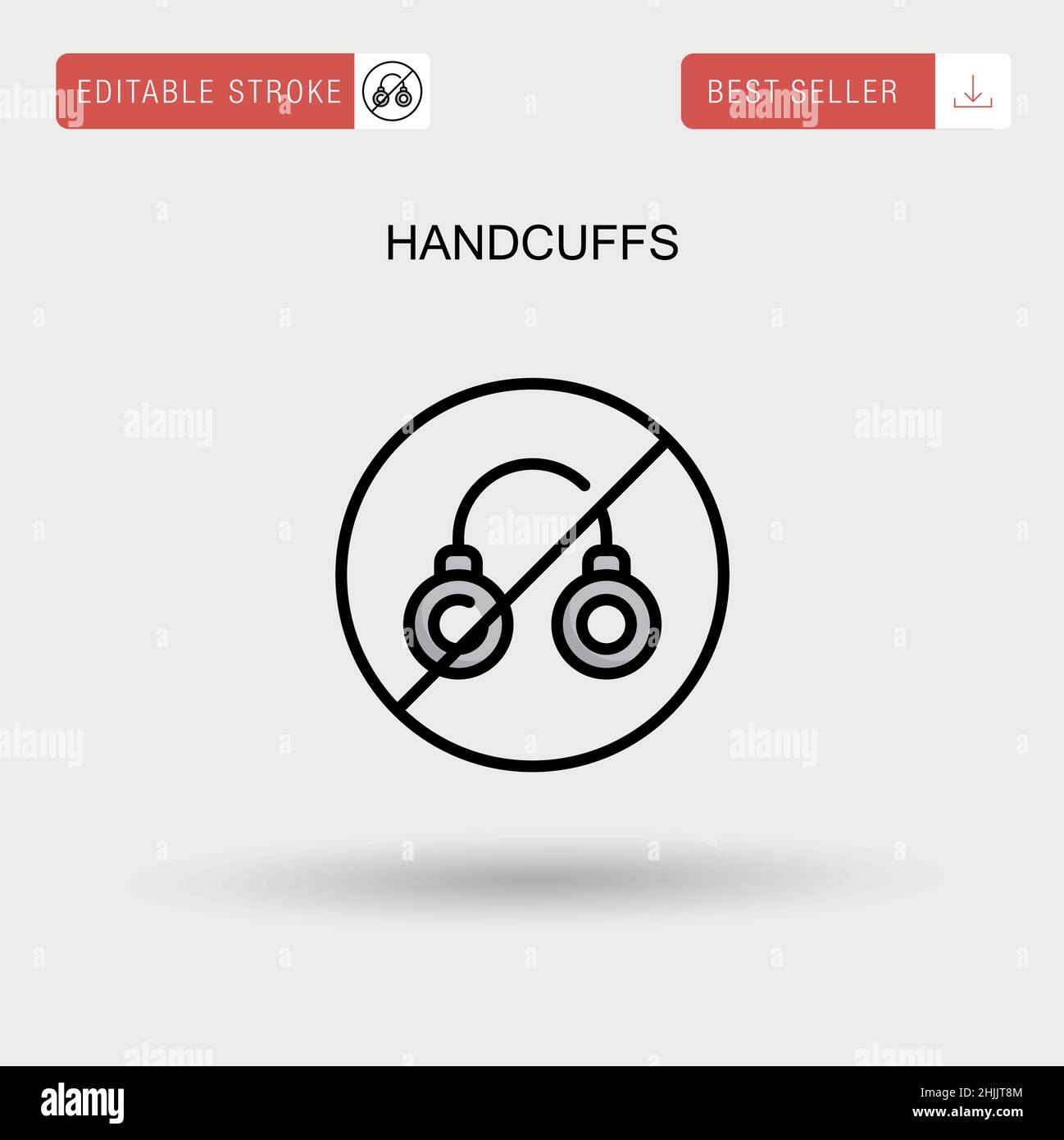 Handcuff police black hi-res stock photography and images - Alamy