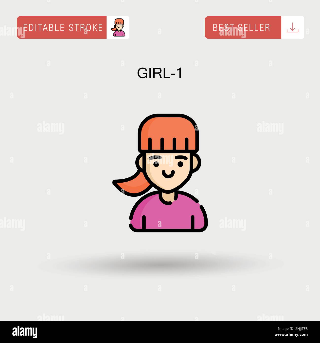 1 girl Stock Vector Images - Alamy