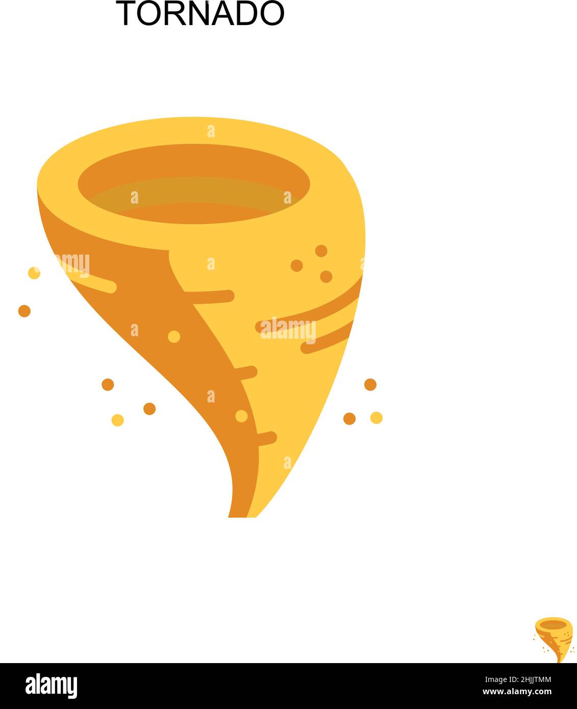 Tornado Simple vector icon. Illustration symbol design template for web ...