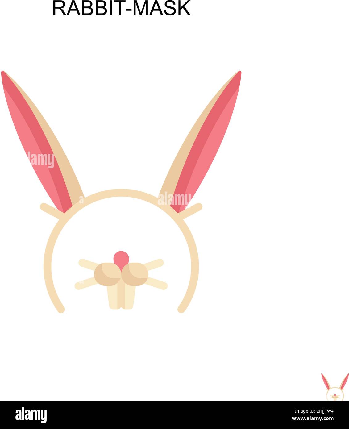 Bunny cartoon icon hi-res stock photography and images - Alamy