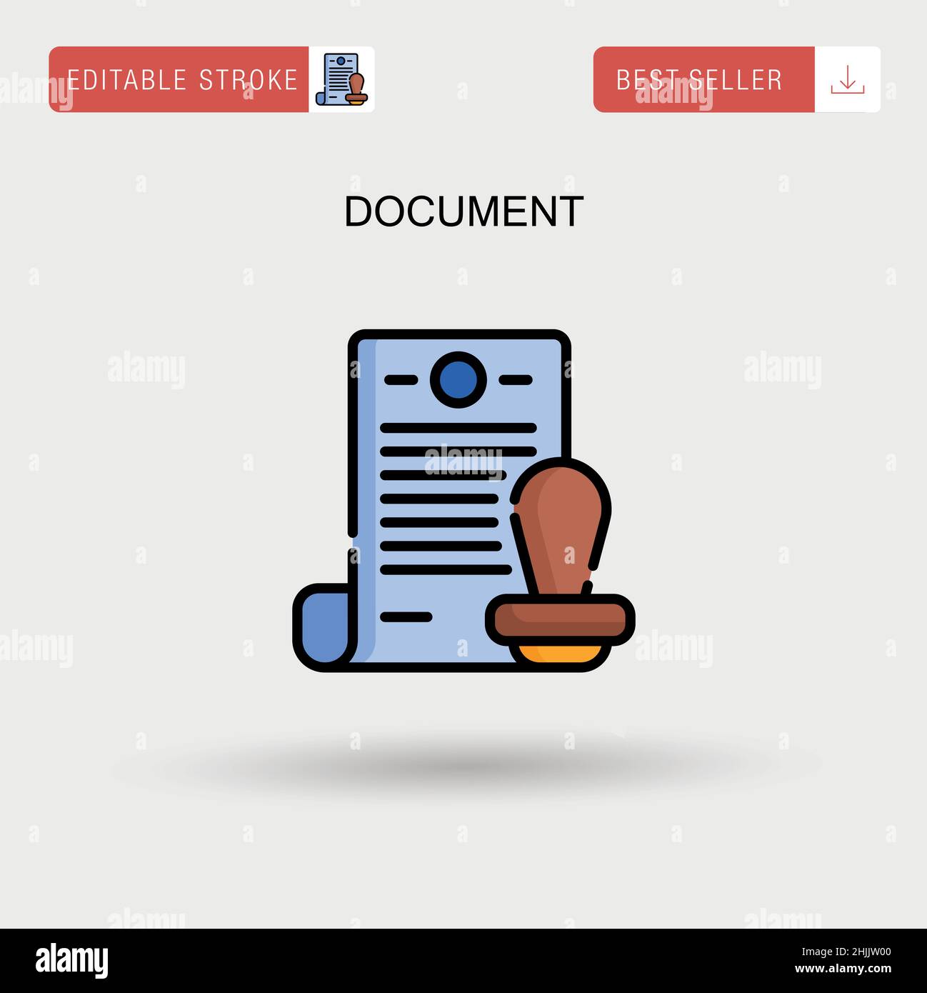 Information document folder icon Stock Vector Images - Alamy
