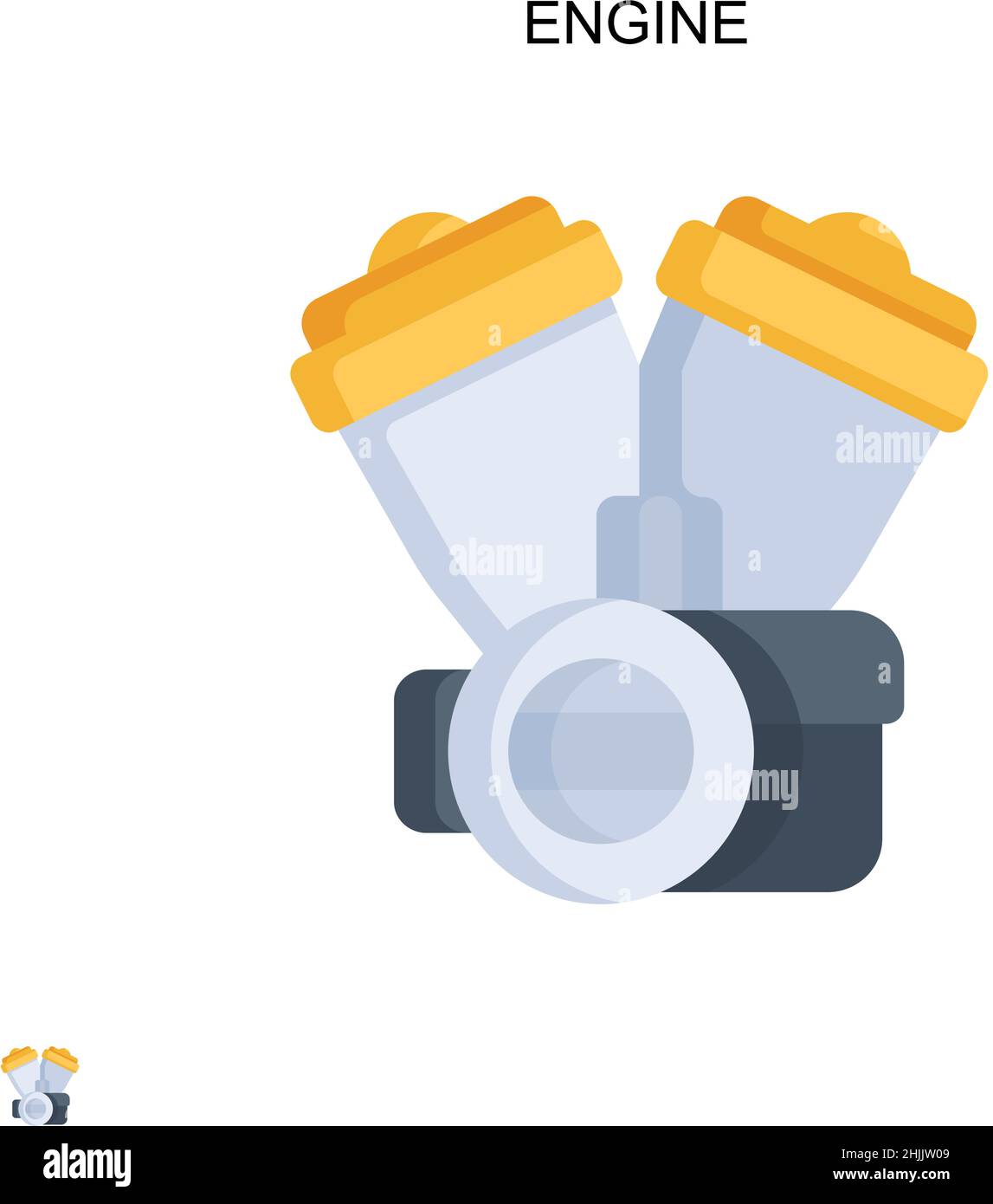 Engine Simple vector icon. Illustration symbol design template for web ...