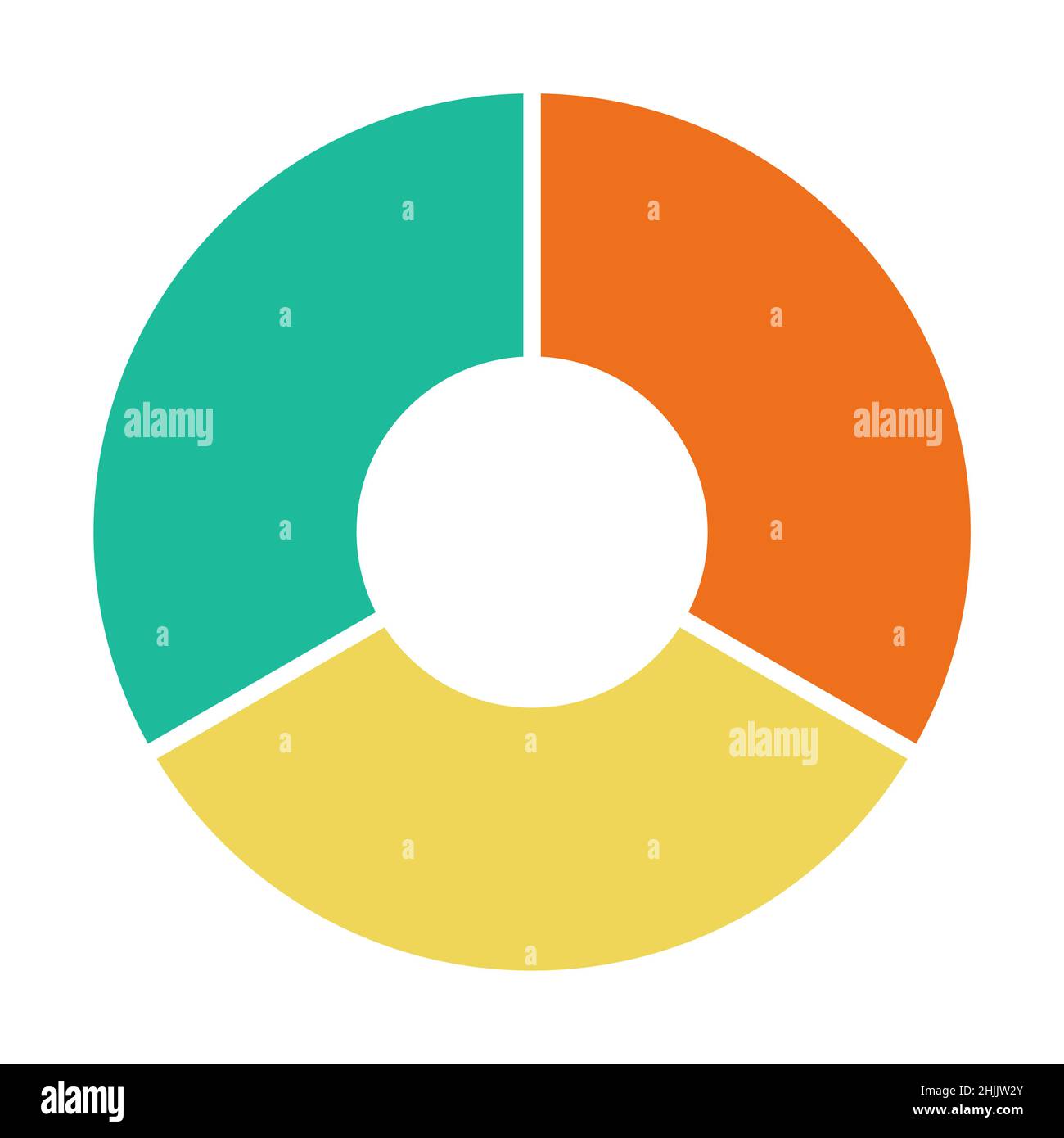 Infographic pie chart. Cycle presentation diagram 3 section. Vector ...